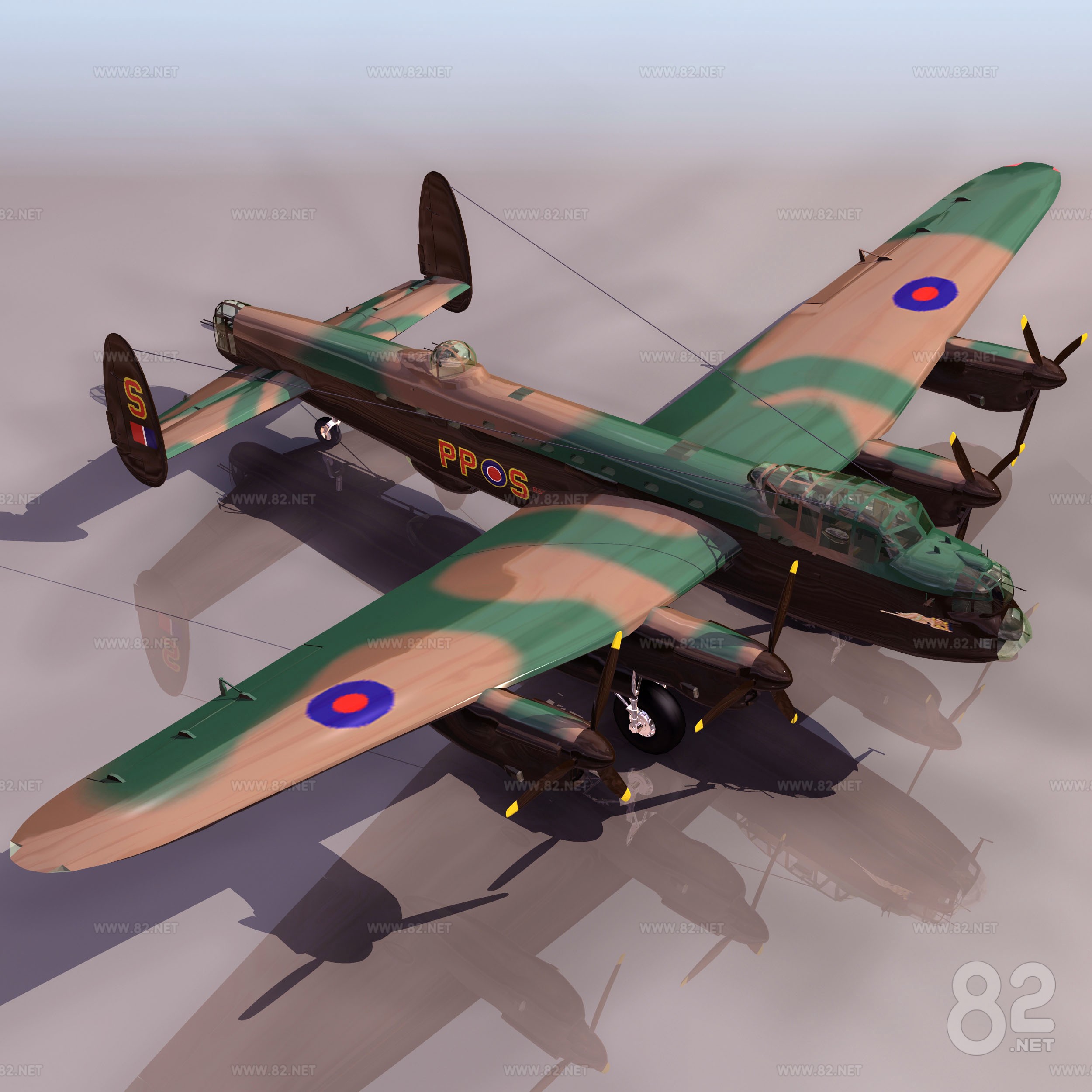 Large Fighter High Altitude Boom Fighter 3d Model 3ds | 82Models
