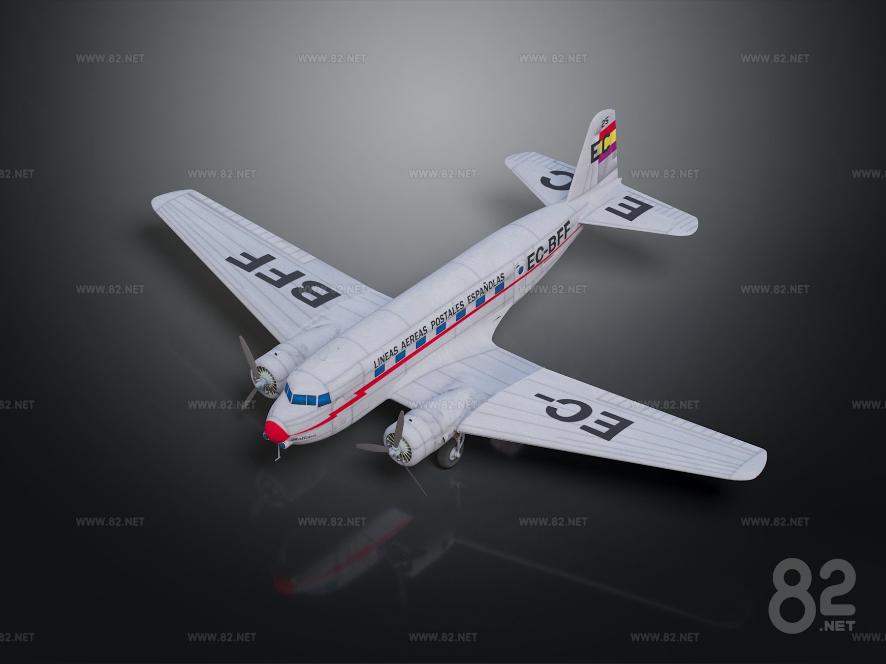 Douglas DC2 3d Model max | 82Models