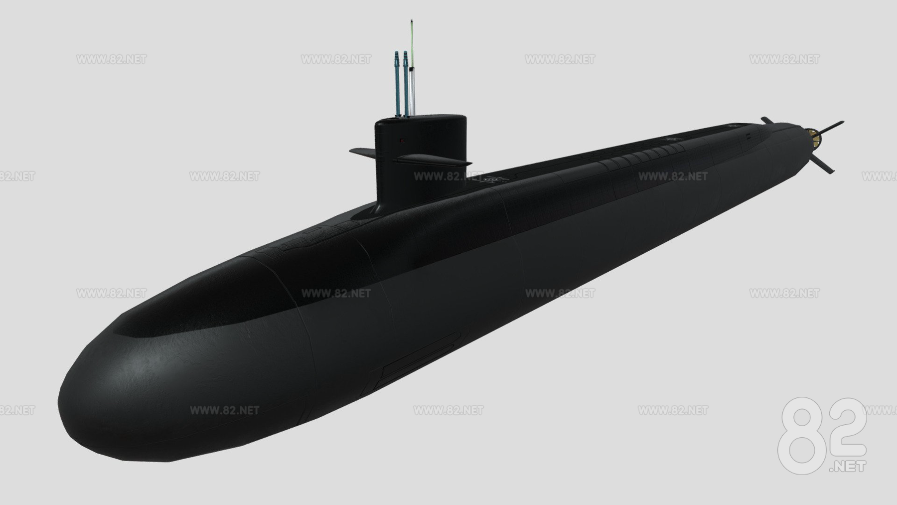 Columbia-class strategic submarine 3d Model max blend fbx glb skp ...