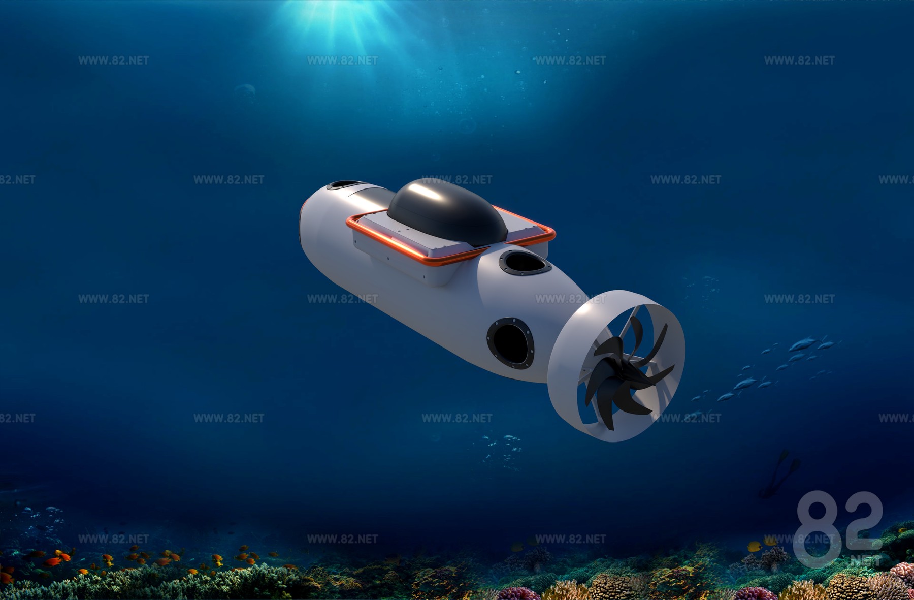 submarine deep-sea unmanned probe 3d Model fbx max | 82Models