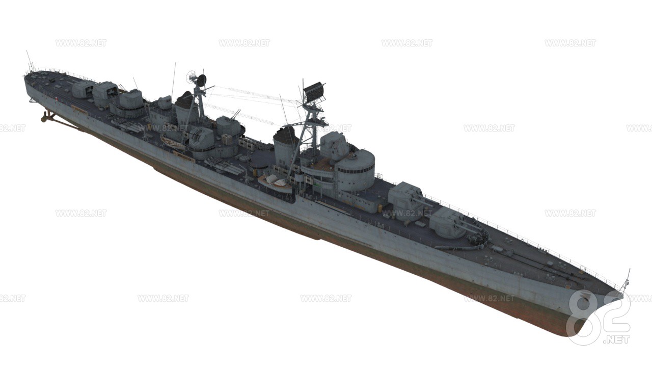 Destroyer at Sea Destroyer 3d Model obj | 82Models