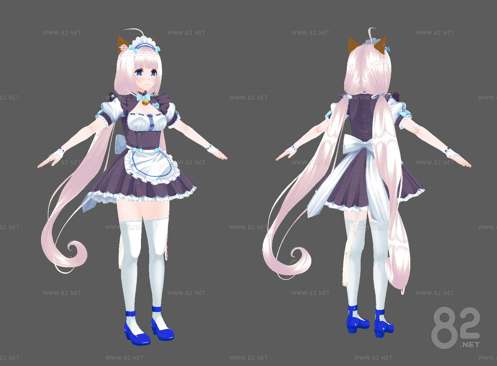 Japanese wind two-dimensional hand-painted 3d Model fbx max ma/mb ...