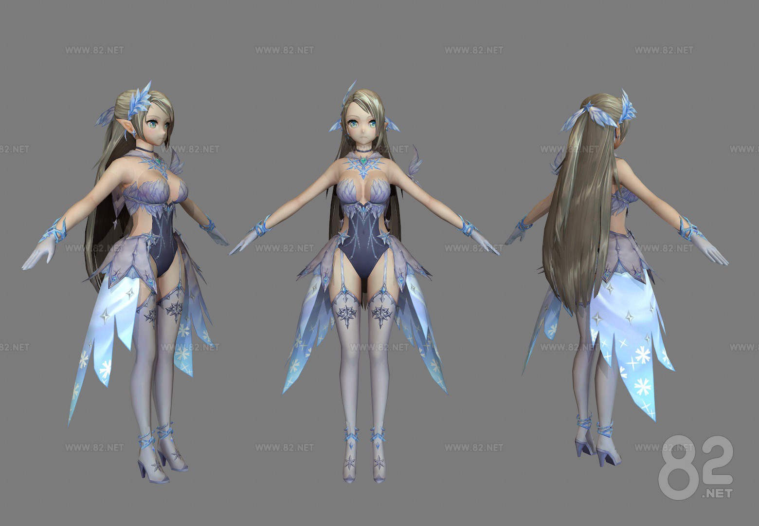 two-dimensional cartoon 3d Model fbx max | 82Models