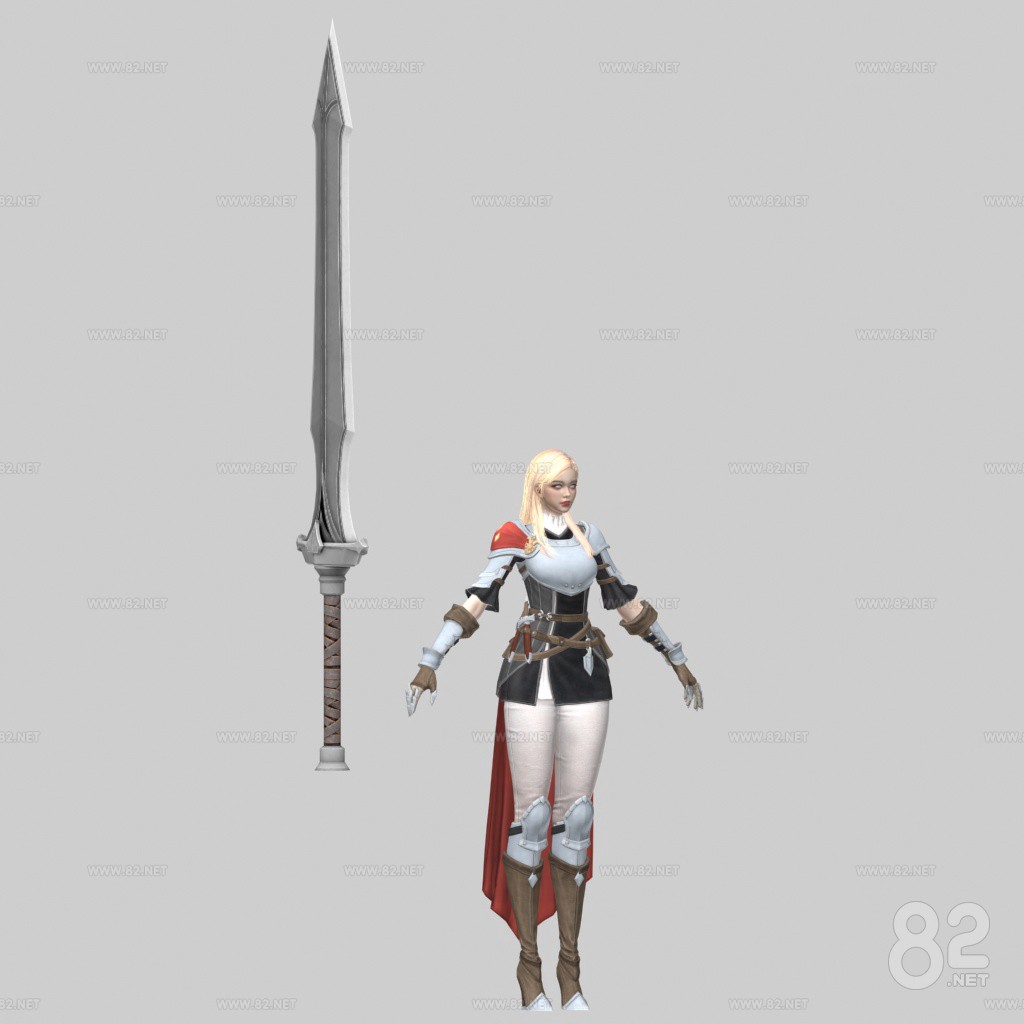 Giant Sword Warrior 3d Model fbx | 82Models