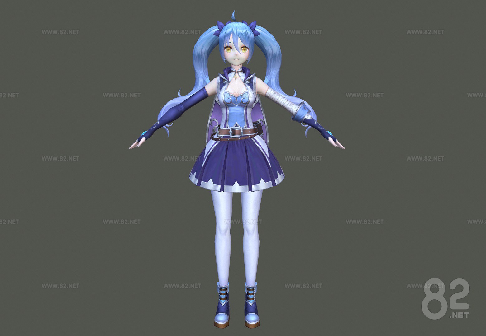 two-dimensional cartoon 3d Model fbx max | 82Models