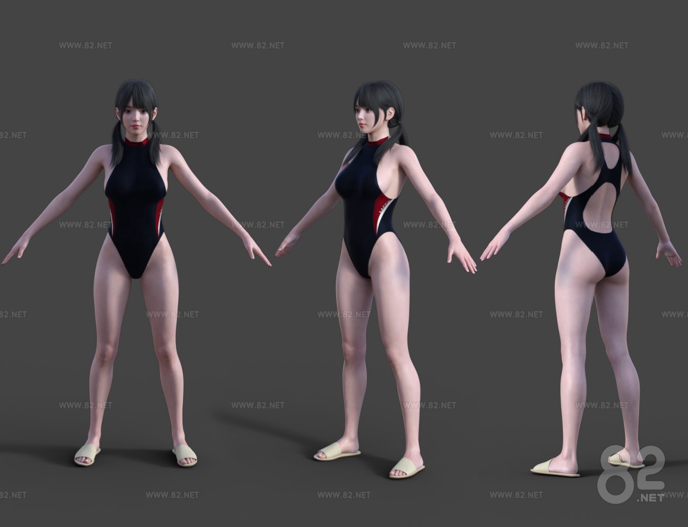 Swimsuit Beauty Swimsuit 3d Model ma/mb max | 82Models