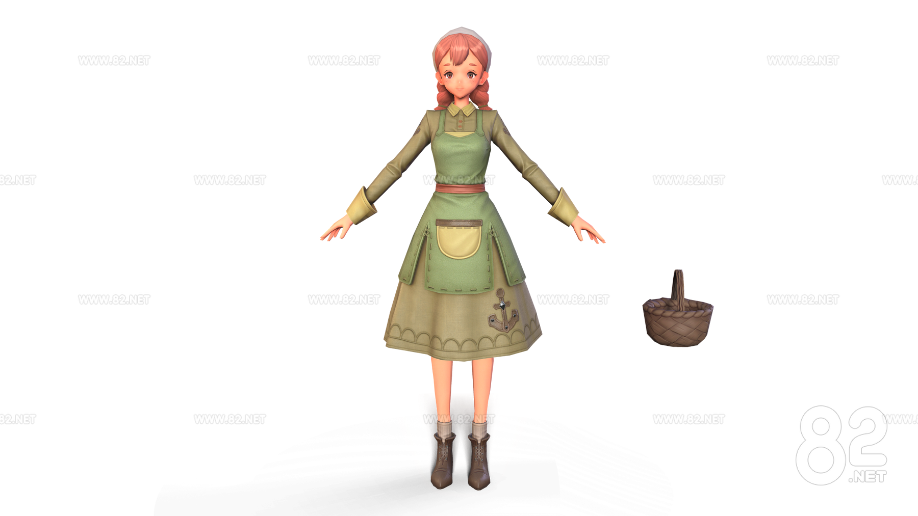 stylized anime 3d Model obj | 82Models