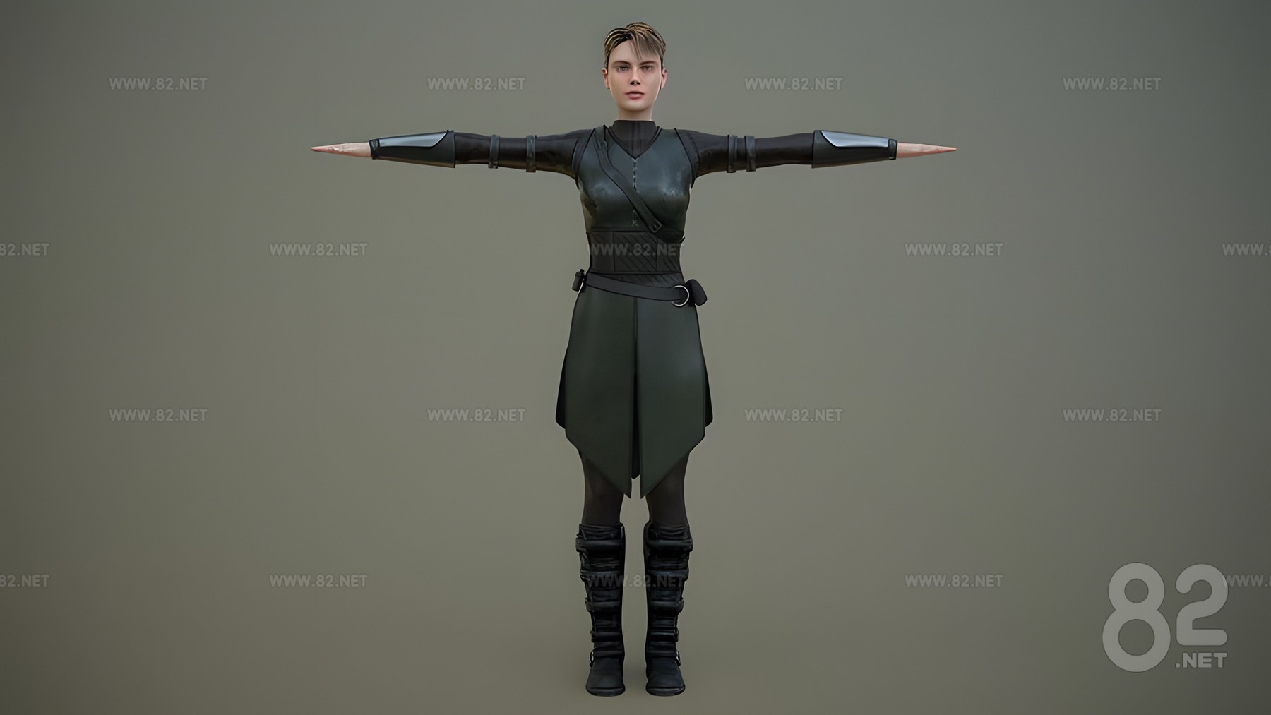 Female Warrior Assassin 3d Model max | 82Models