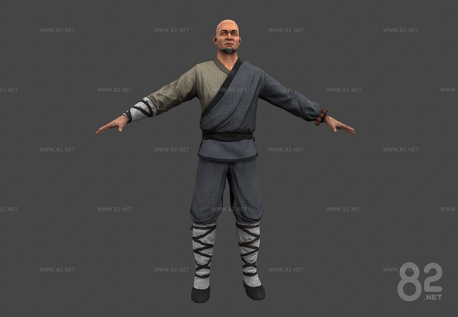 Shaolin Monk 3d Model fbx max | 82Models