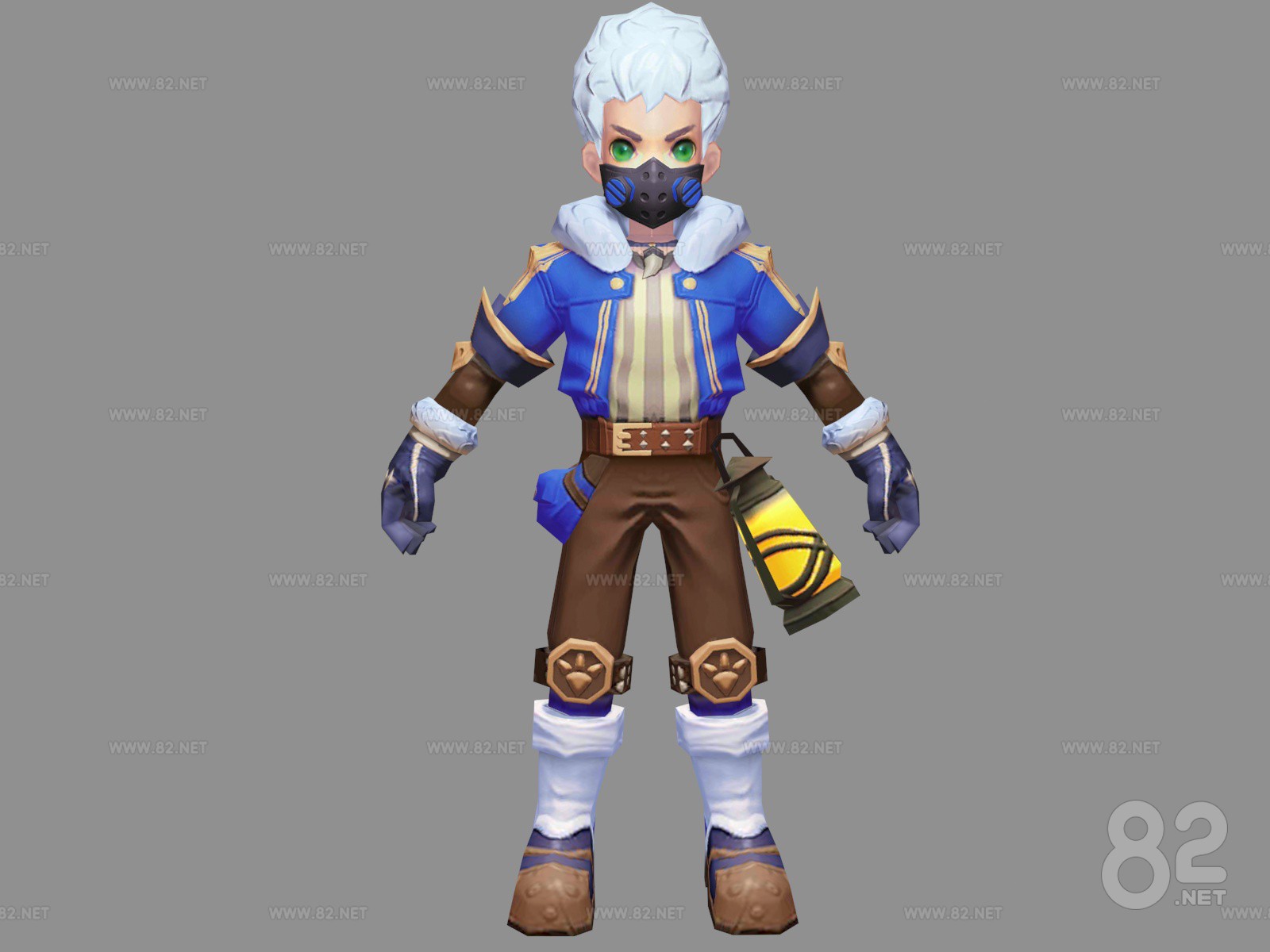 white-haired man 3d Model fbx | 82Models