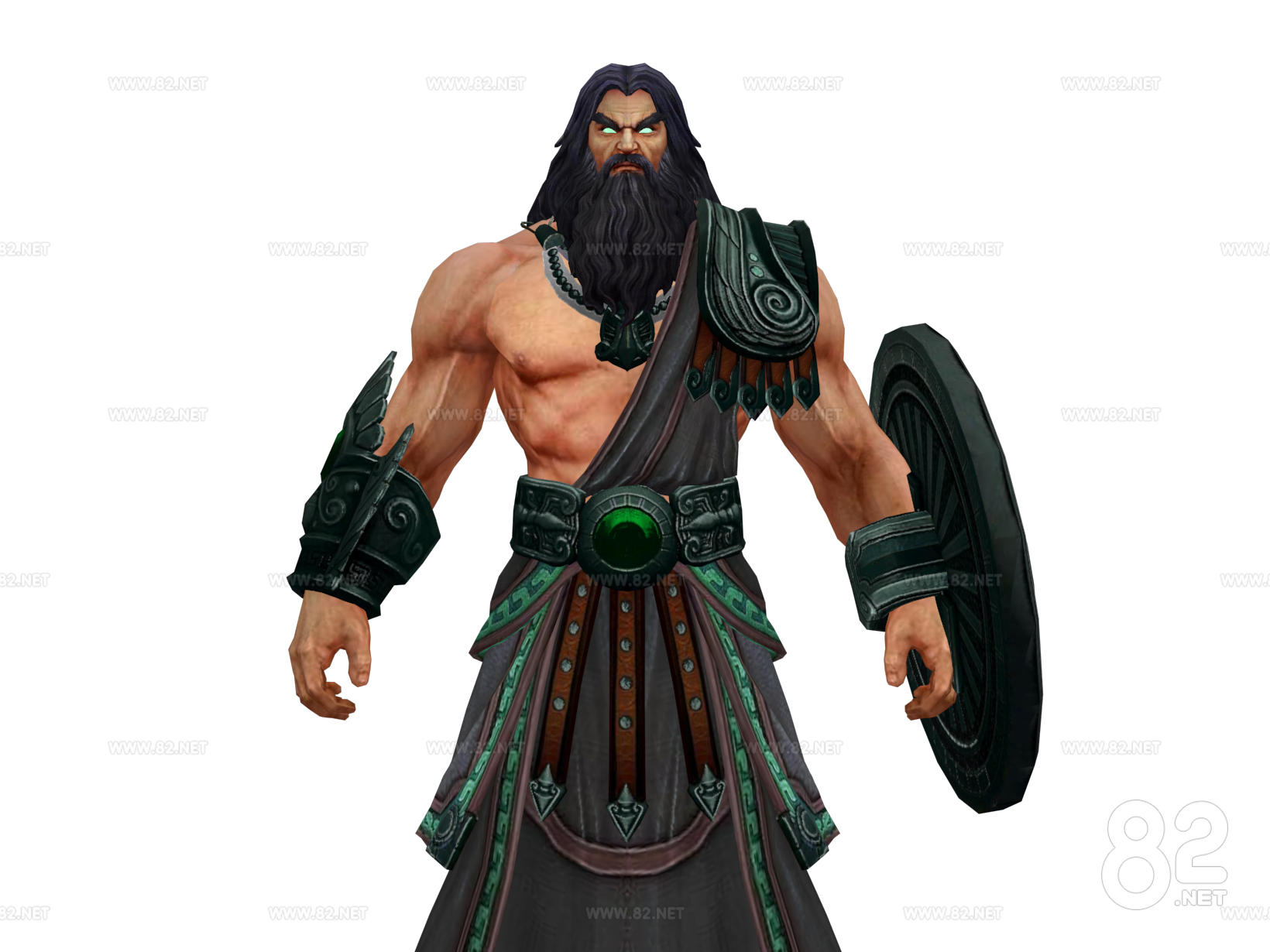 Black style god Zeus 3d Model fbx | 82Models