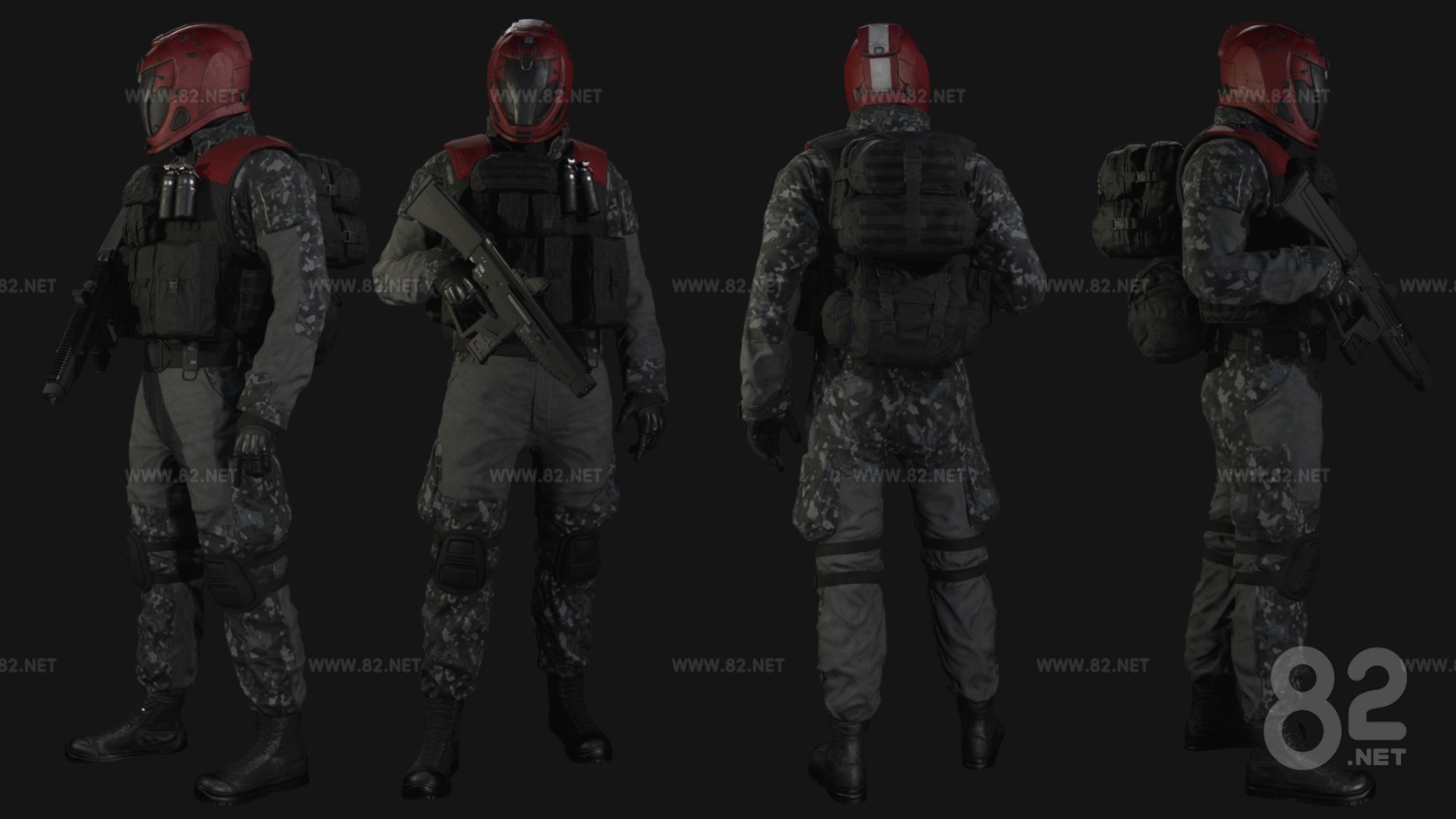 Soldier Special Forces 3d Model fbx max UE4 | 82Models