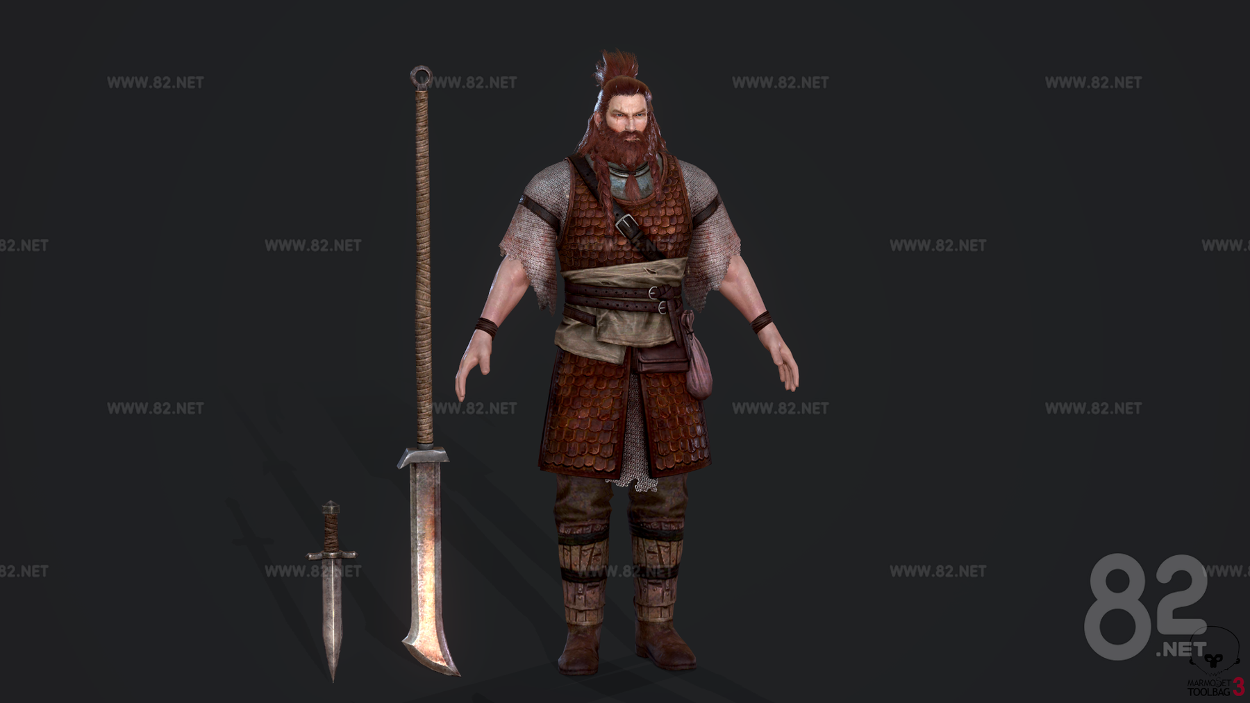 Blood Beard Fantasy 3d Model fbx | 82Models