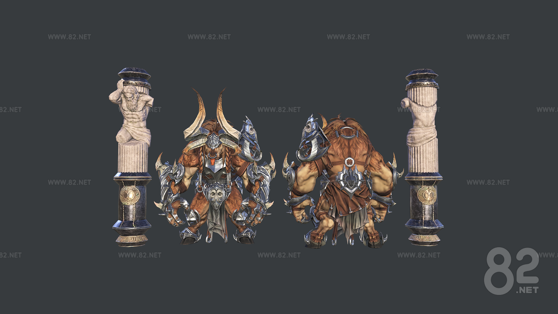 Tribal Tauren 3d Model max fbx tbscene | 82Models
