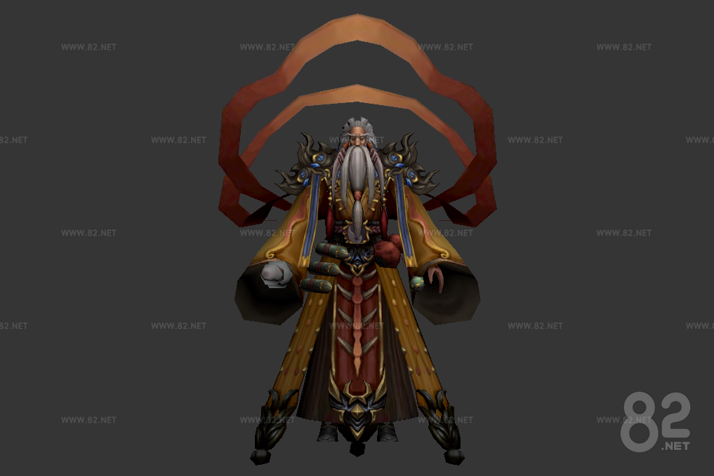 National Wind Hand-painted God 3d Model fbx | 82Models