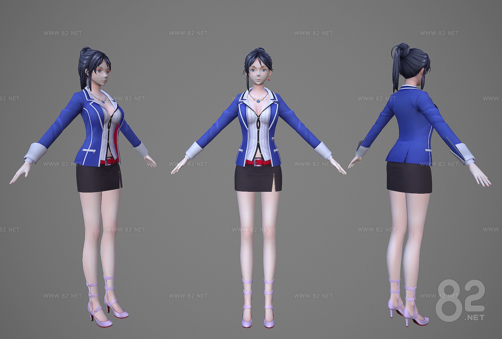 Japanese Anime 3d Model fbx max | 82Models