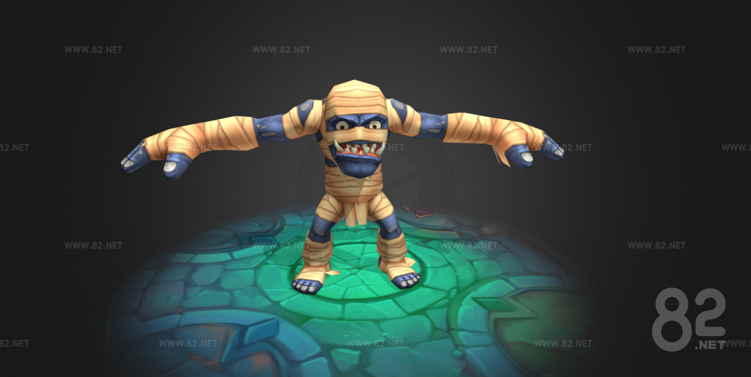 Mummy Zombie 3d Model ma/mb | 82Models