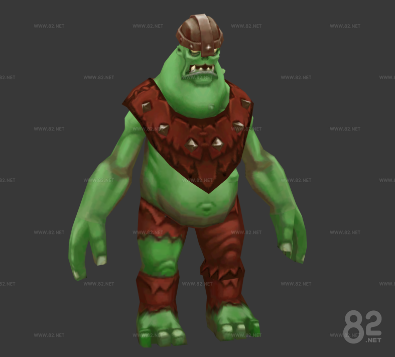 Green corpse soldier cartoon 3d Model fbx | 82Models