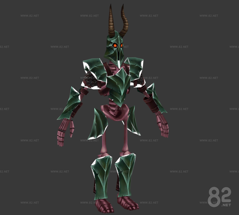 Red Bone Magic Bone Soldier Cartoon 3d Model fbx | 82Models