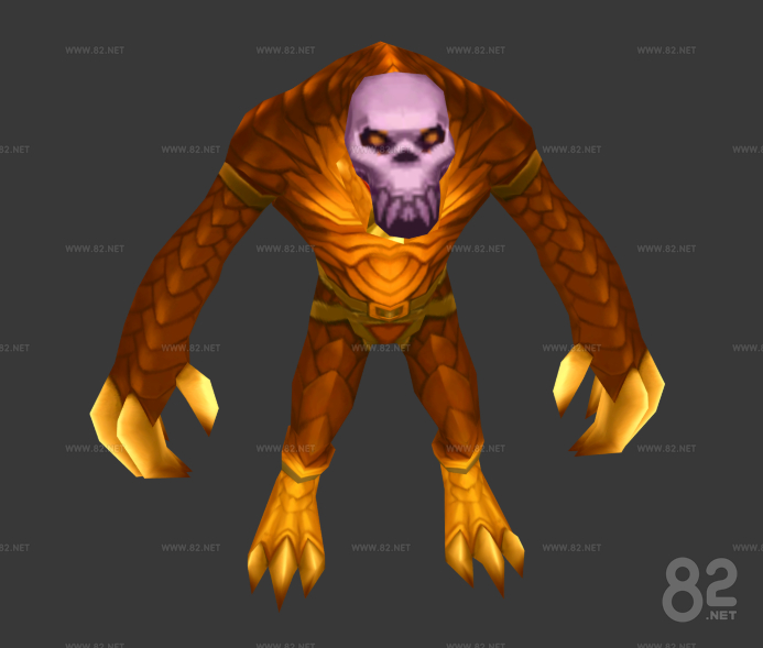 magenta skull lizard cartoon 3d Model fbx | 82Models
