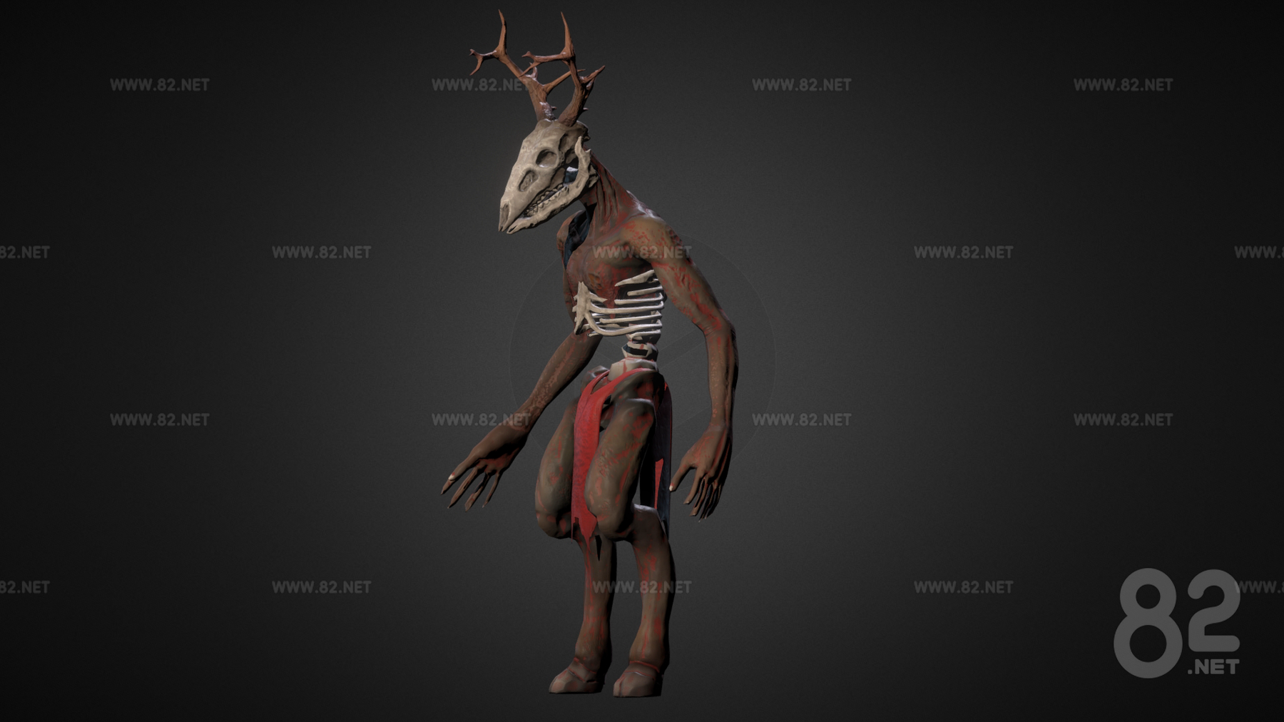 Humanoid Deer Animal Deer 3d Model ma/mb | 82Models