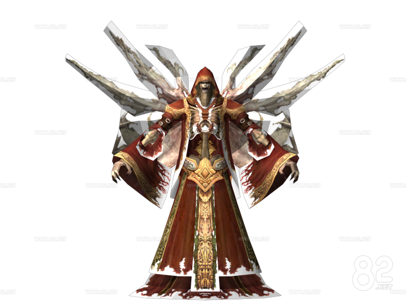 Sub-era hand-painted demon wizard 3d Model fbx | 82Models