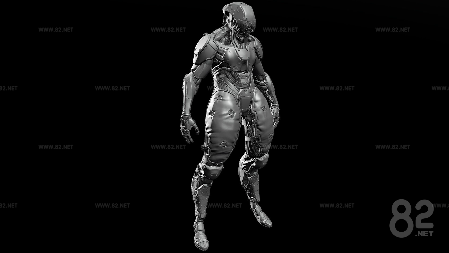 Sci-fi robot 3d Model max blend fbx glb skp | 82Models