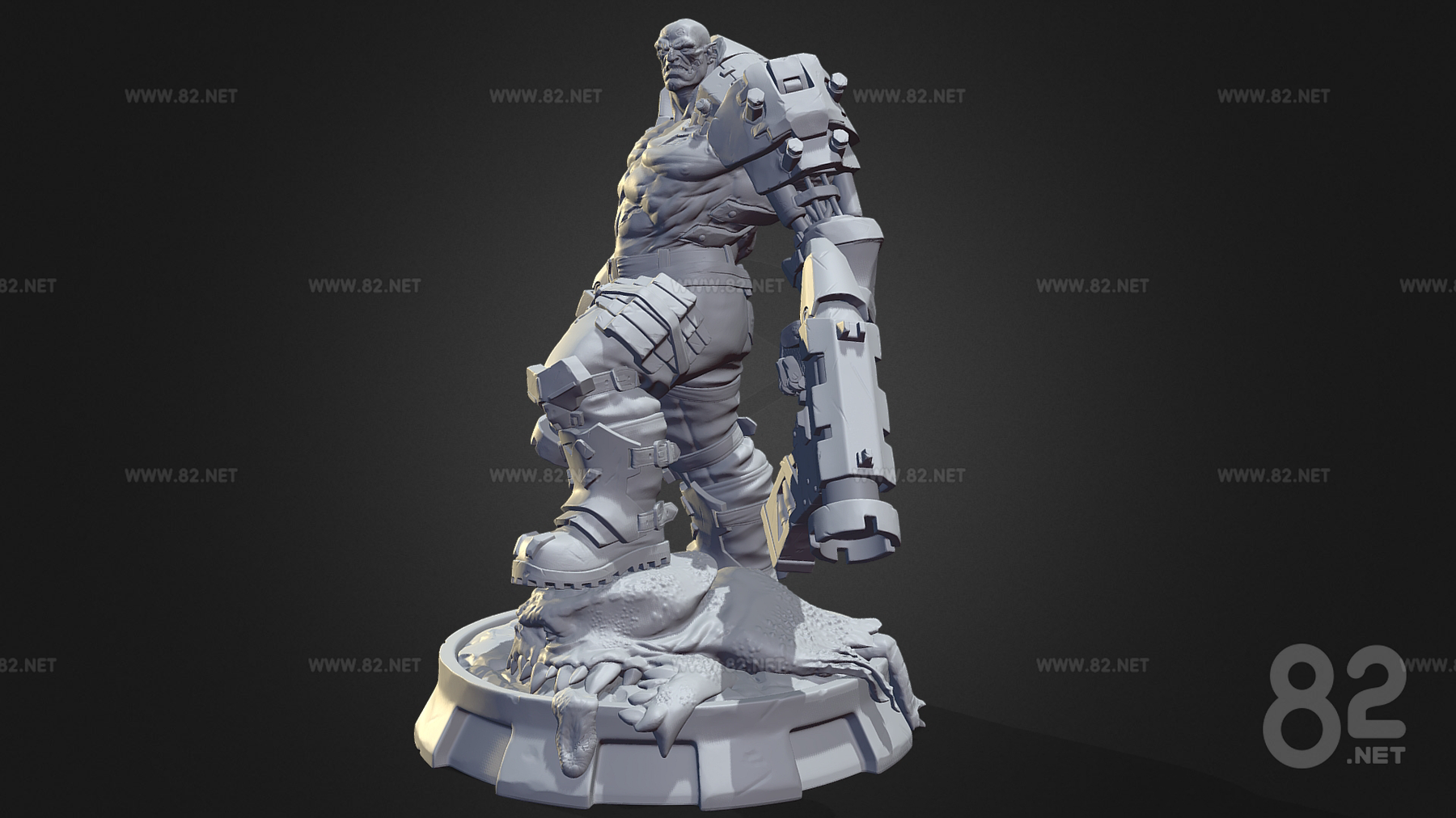 Sci-fi Orc Robot 3d Model ma/mb | 82Models