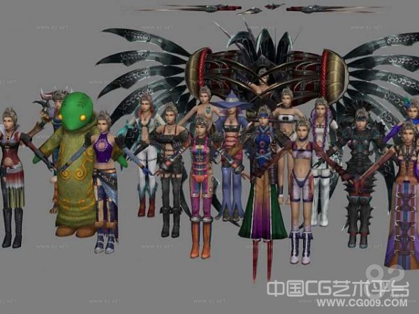 FFX-2 Una Full Modeling 3 Full Model Download 3d Model max | 82Models