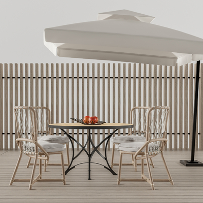Outdoor tables and chairs | SketchUp(.skp) - 82Models
