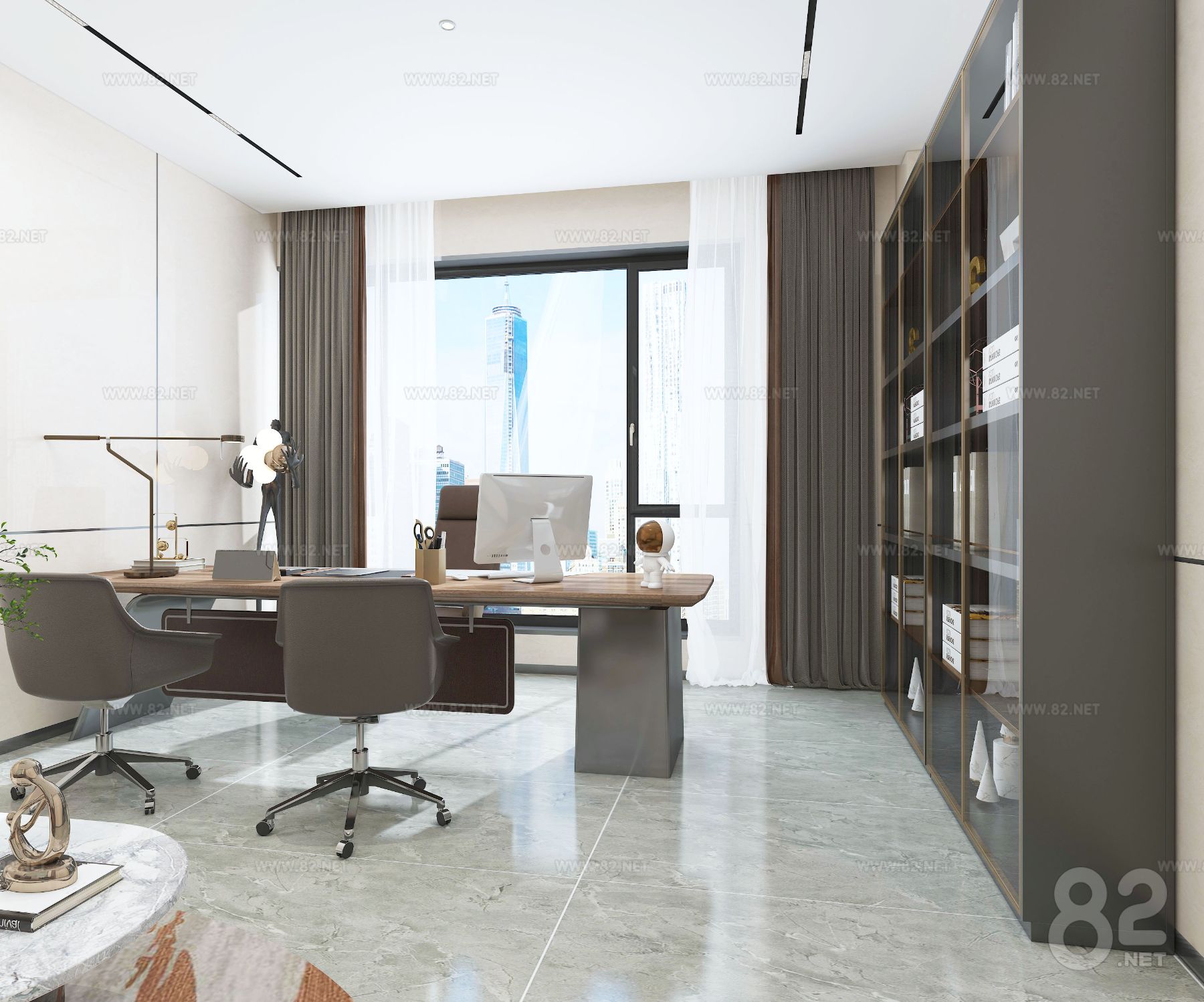 General Manager's Office Free 3D Model | 3Ds Max(.max) - 82Models