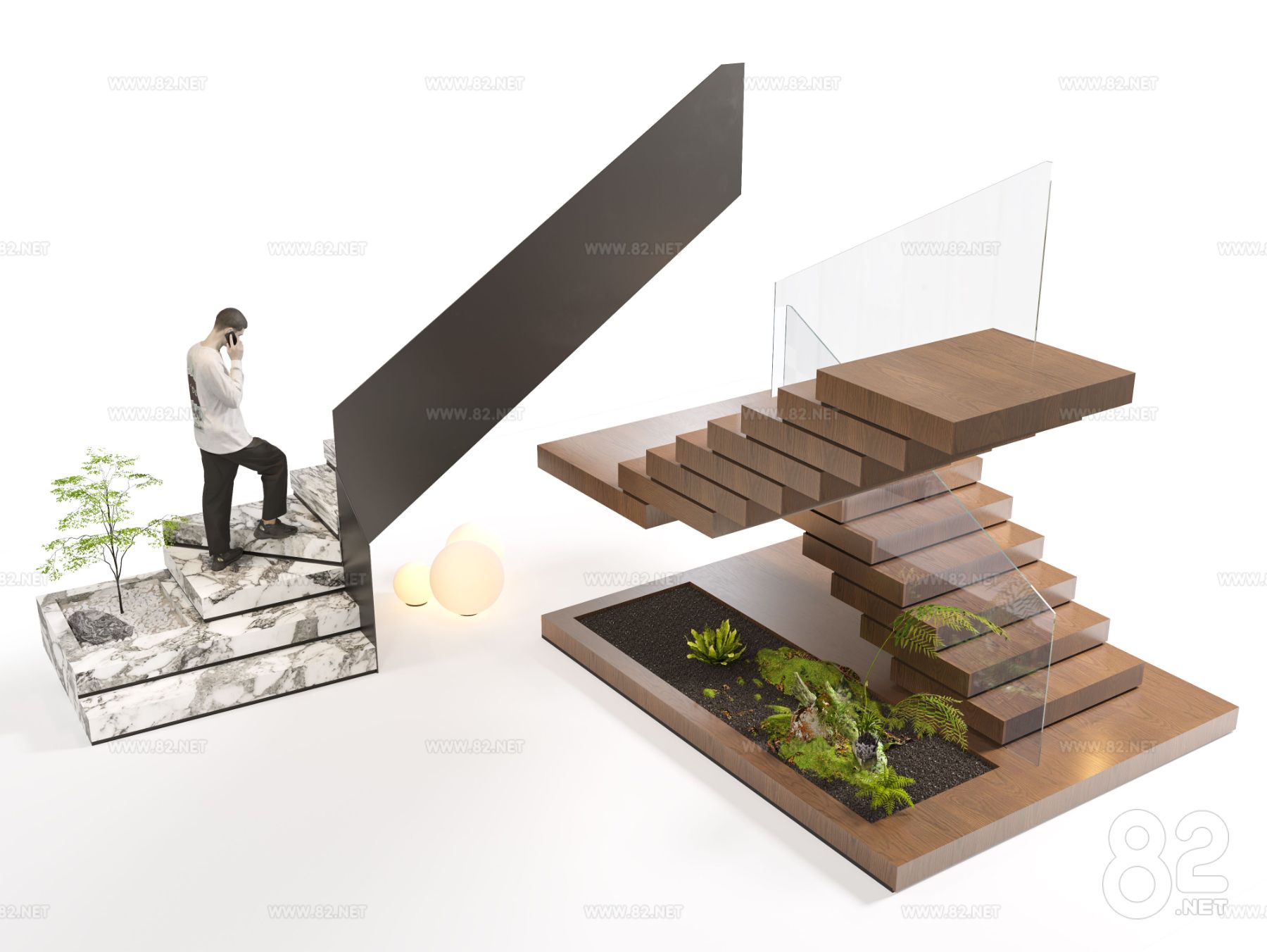 Stairs | 3Ds Max(.max) - 82Models