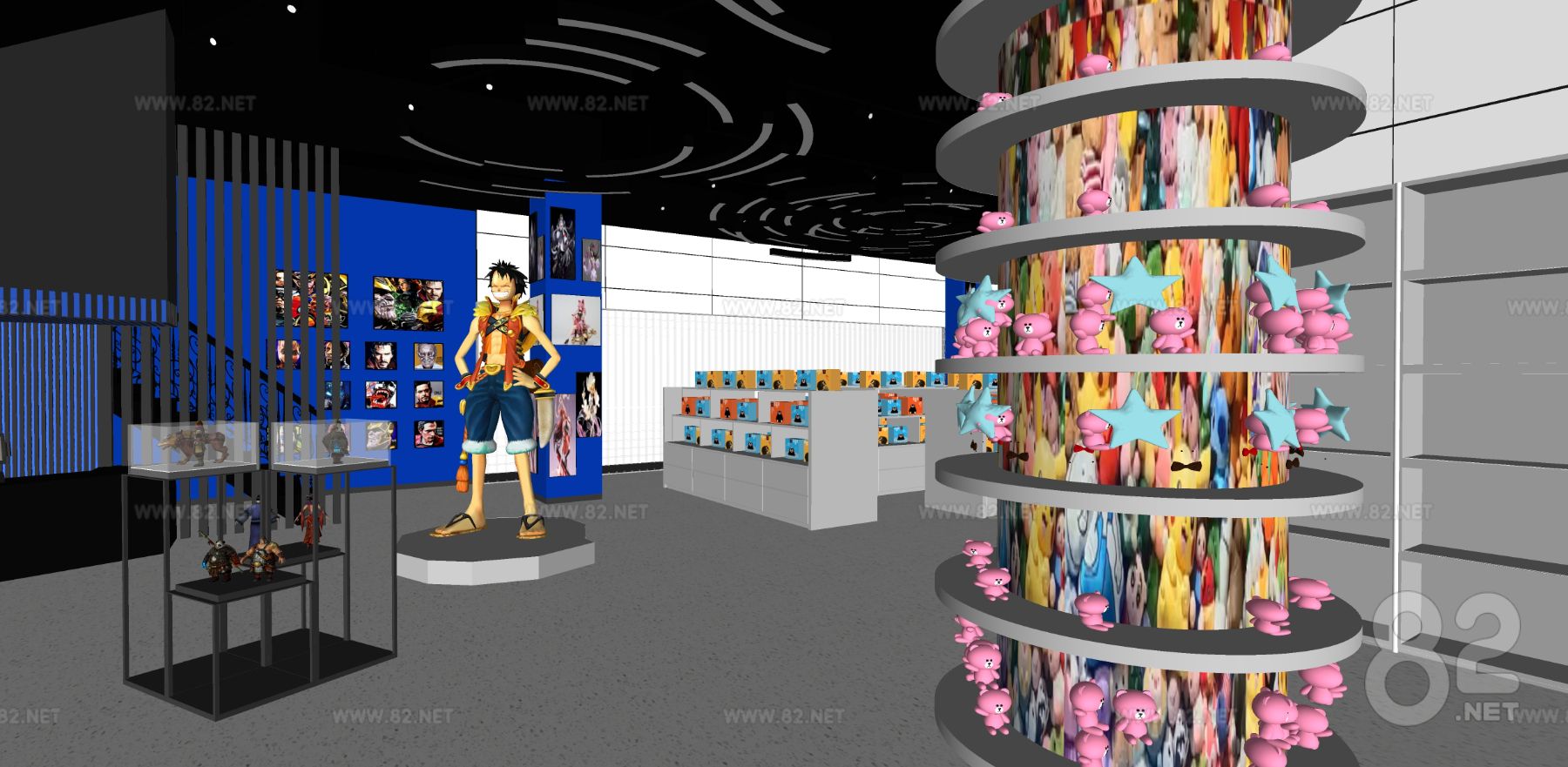 Chao Play Hand Shop Sketchup Model | SketchUp(.skp) - 82Models