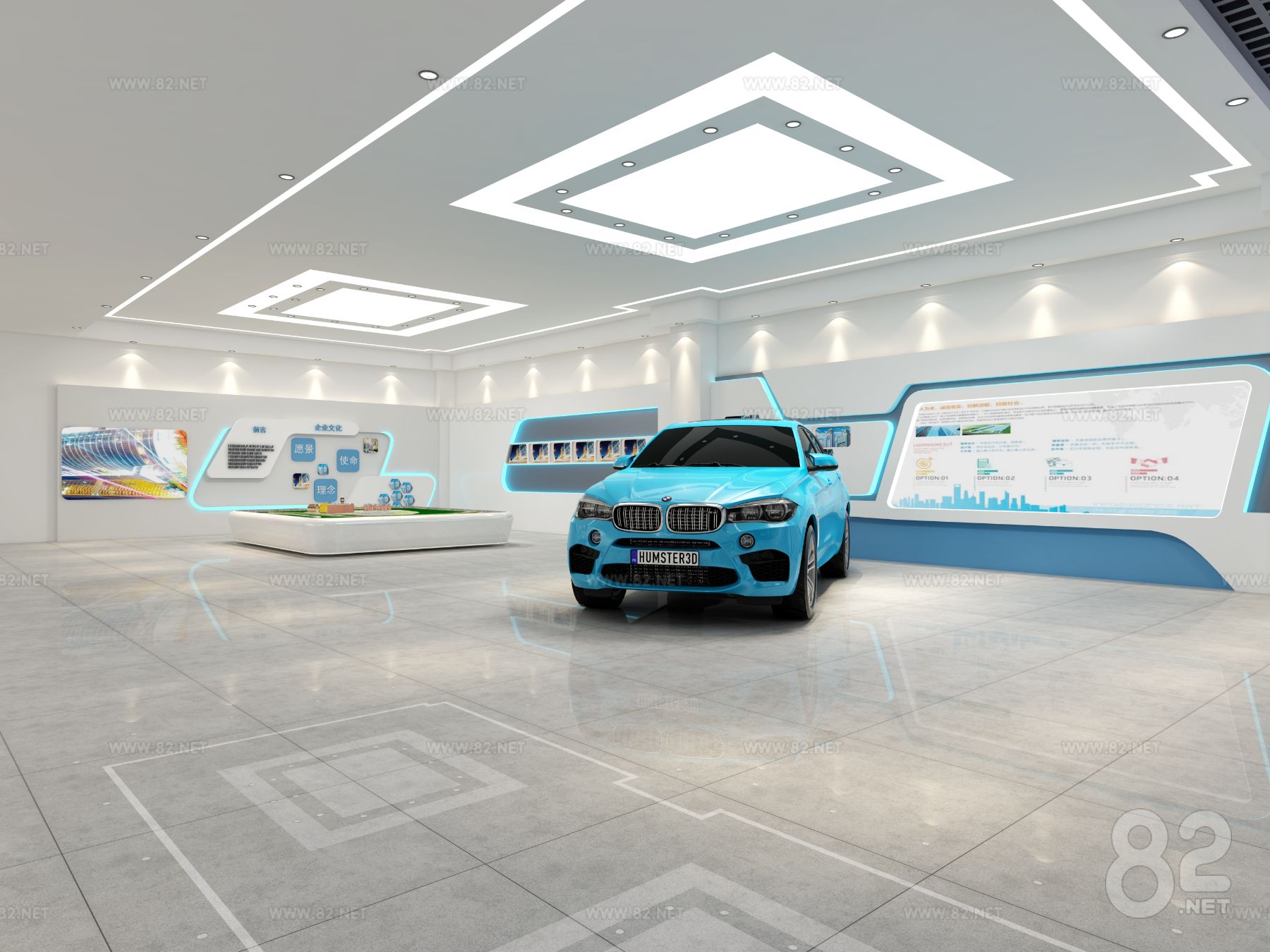 Automobile Exhibition Hall Science and Technology Exhibition Hall | 3Ds ...