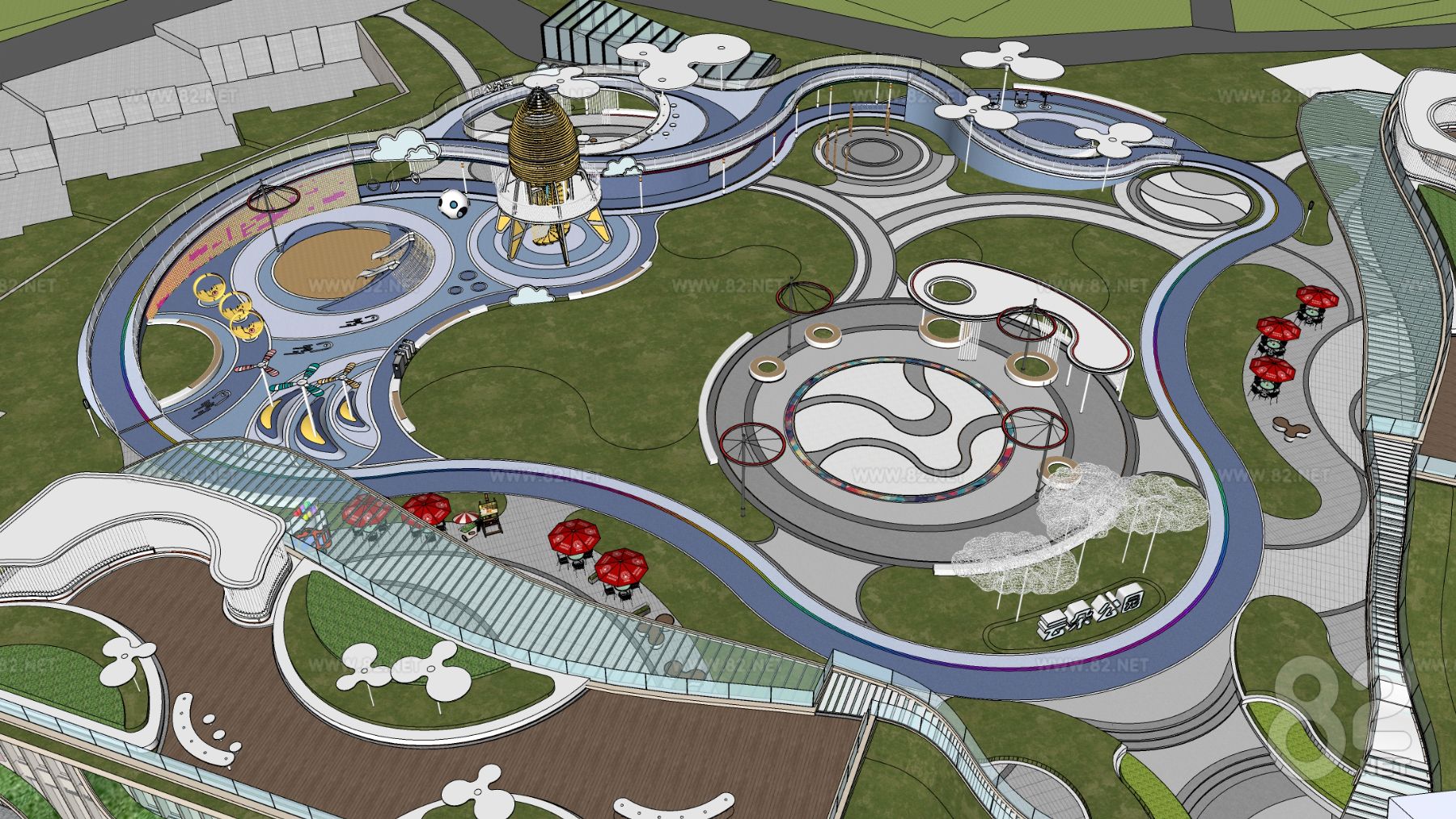Park | SketchUp(.skp) - 82Models