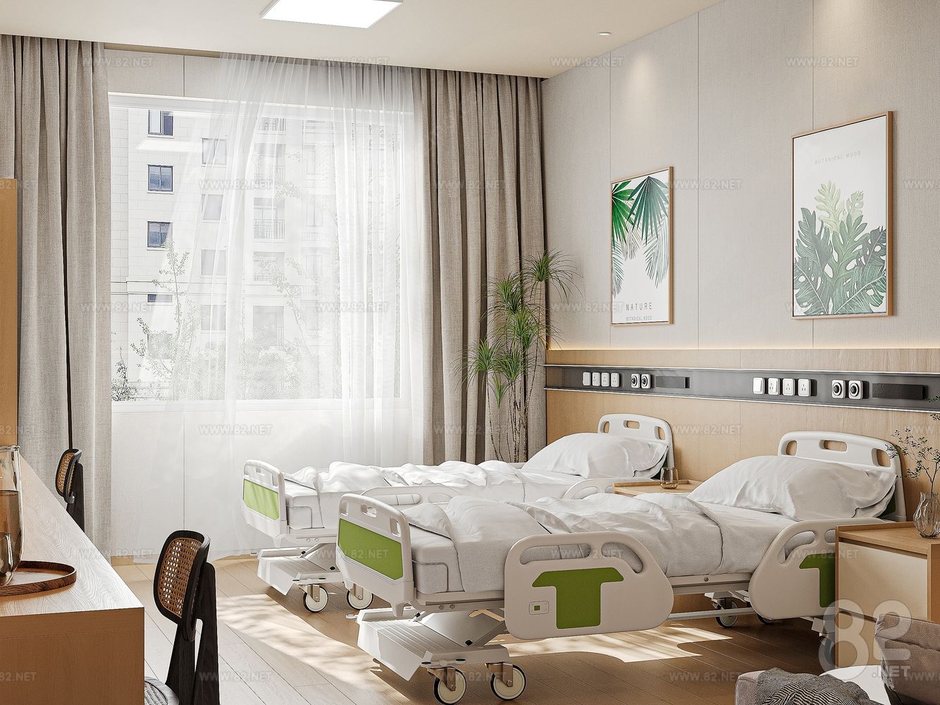 hospital ward | SketchUp(.skp) - 82Models