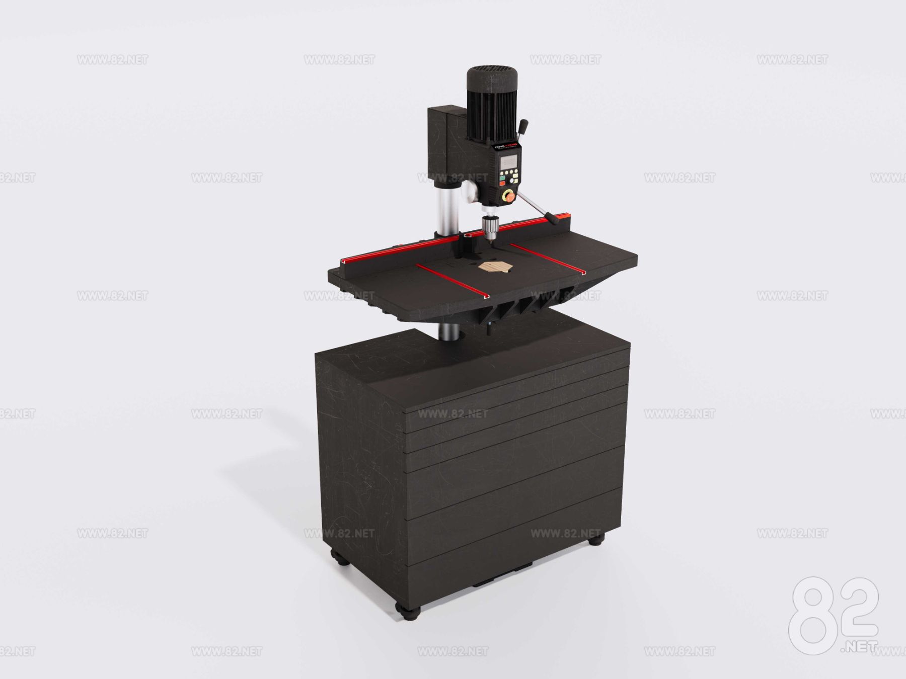 Industrial equipment vertical bench drill | SketchUp(.skp) - 82Models