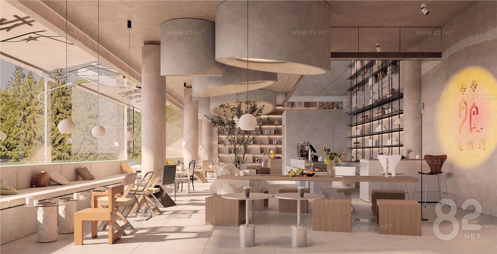 Coffee shop Cafe | SketchUp(.skp) - 82Models