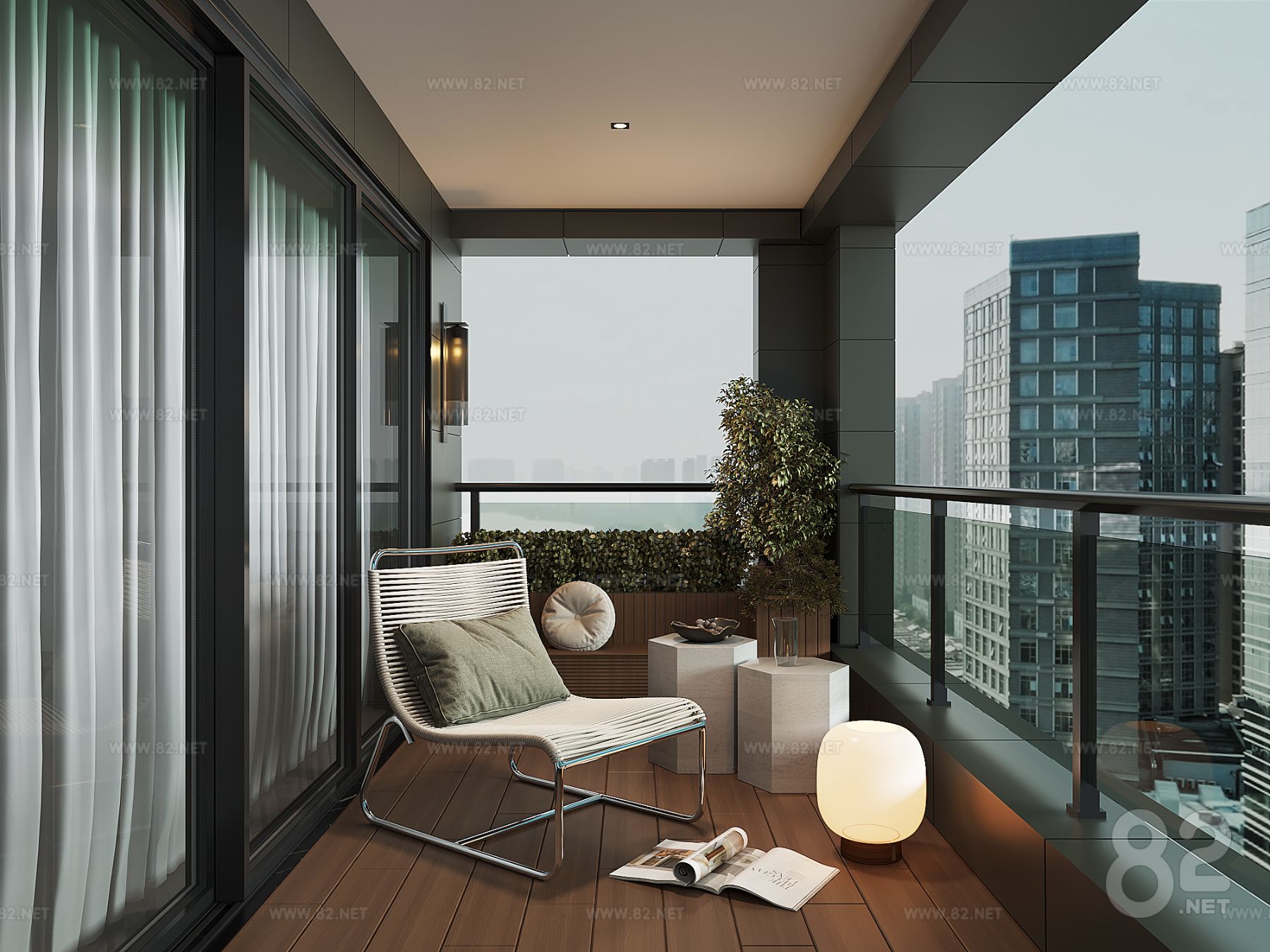Balcony Garden 3D Model | 3Ds Max(.max) - 82Models