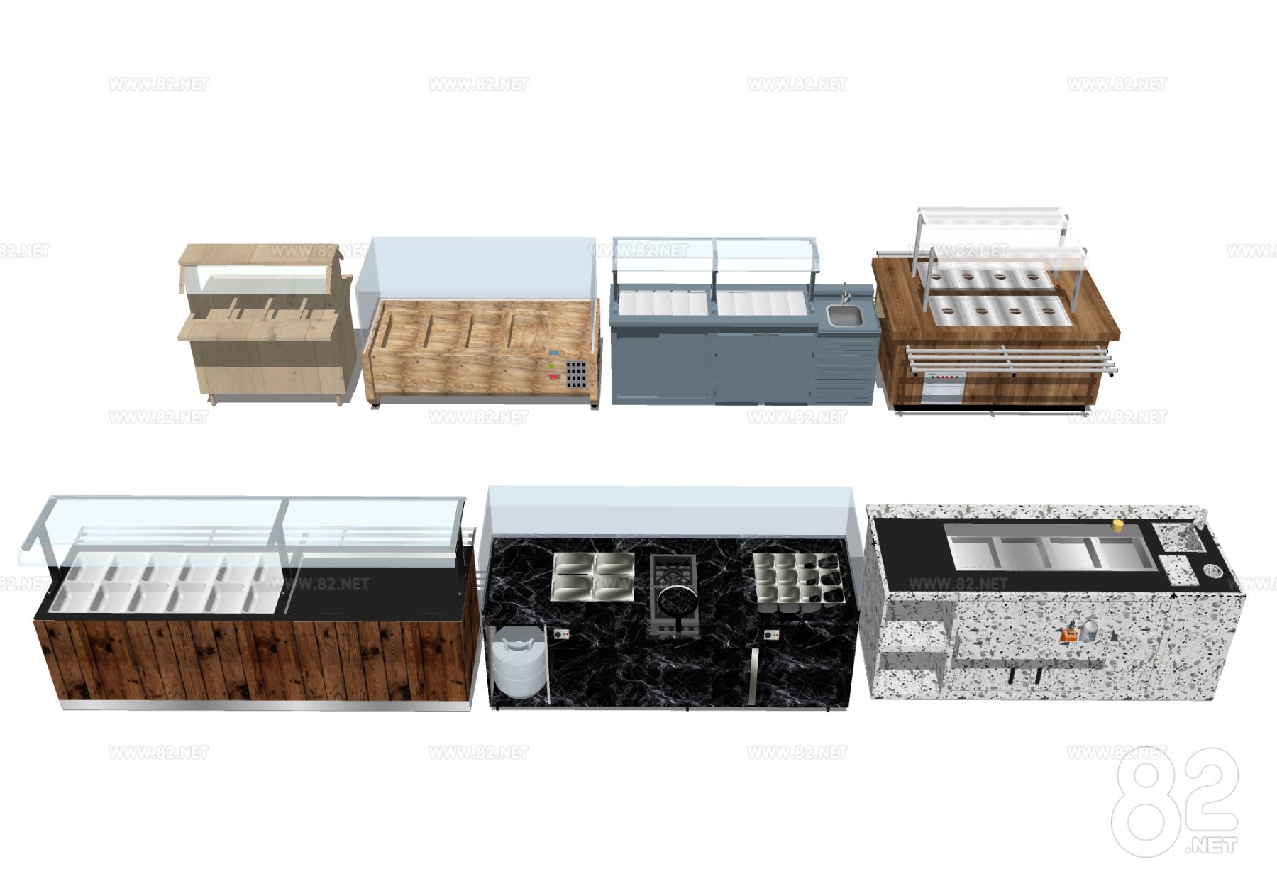 Fast food cart free Sketchup Model | SketchUp(.skp) - 82Models