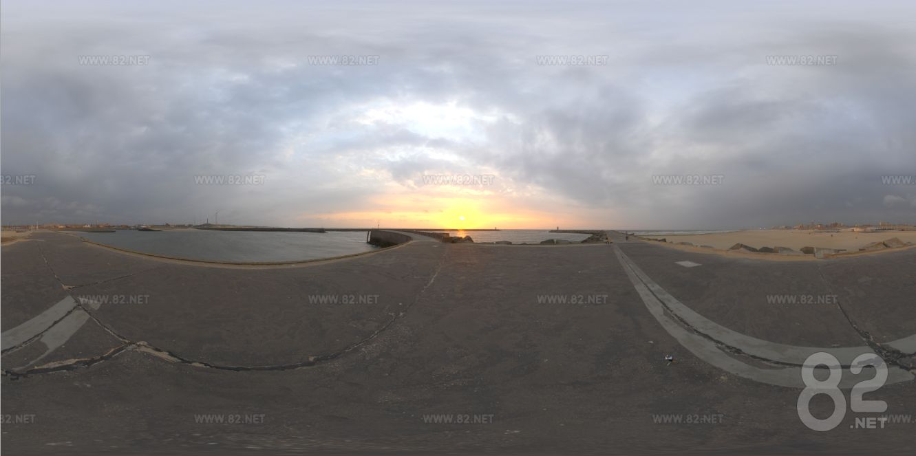 Seaside HDR Sunset HDR Dusk HDR3D | Texture Maps (.jpg .png) - 82Models