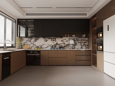 Modern Italian Open Kitchen download | SketchUp(.skp) - 82Models