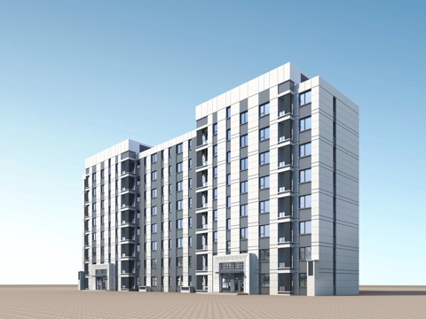 Residential building appearance | 3Ds Max(.max) - 82Models