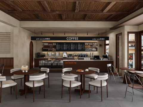 Cashier Cafe | SketchUp(.skp) - 82Models