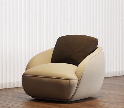 Modern Italian Single Sofa Casual Sofa download | SketchUp(.skp) - 82Models