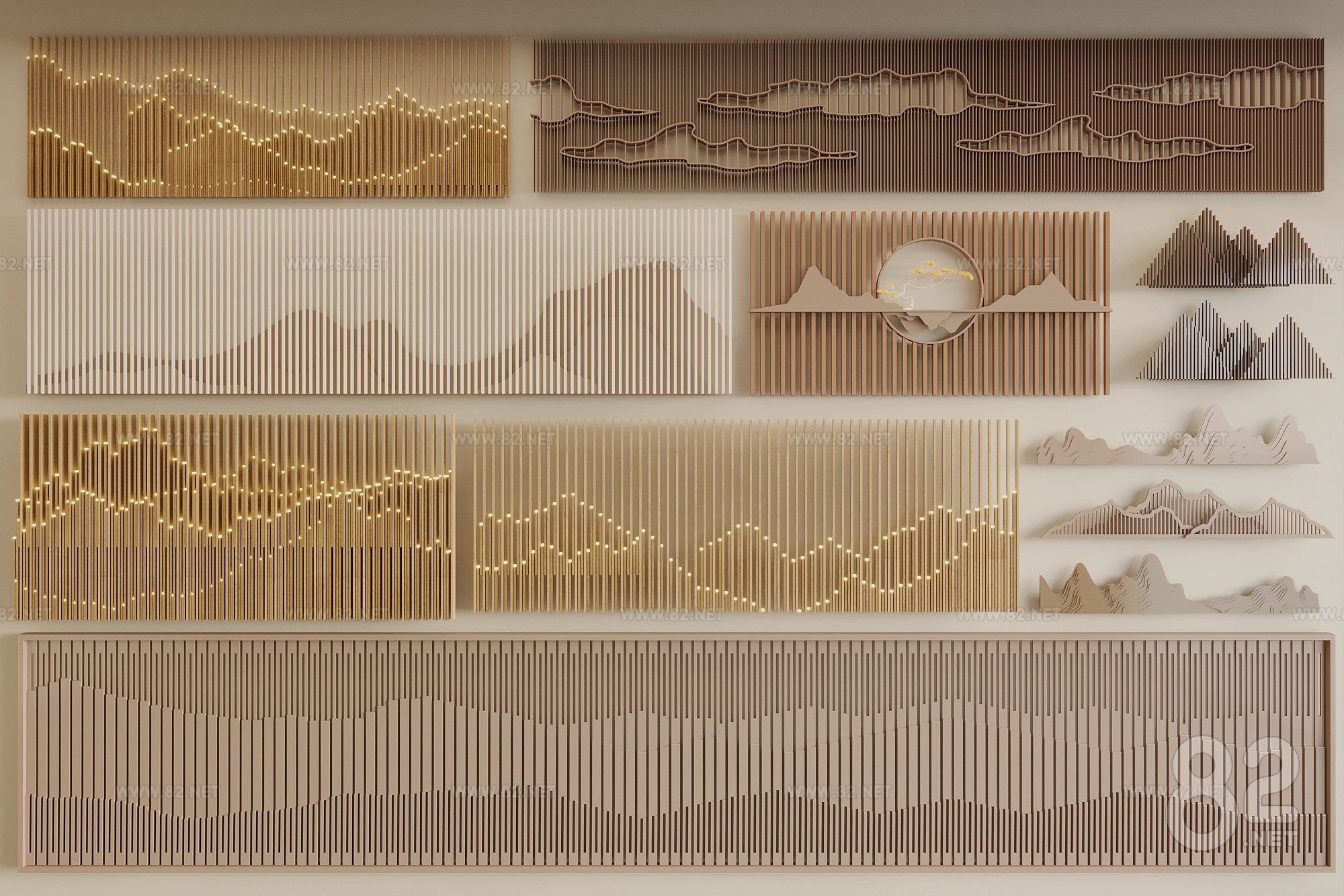 Landscape grille metal grille Wall | 3Ds Max(.max) - 82Models