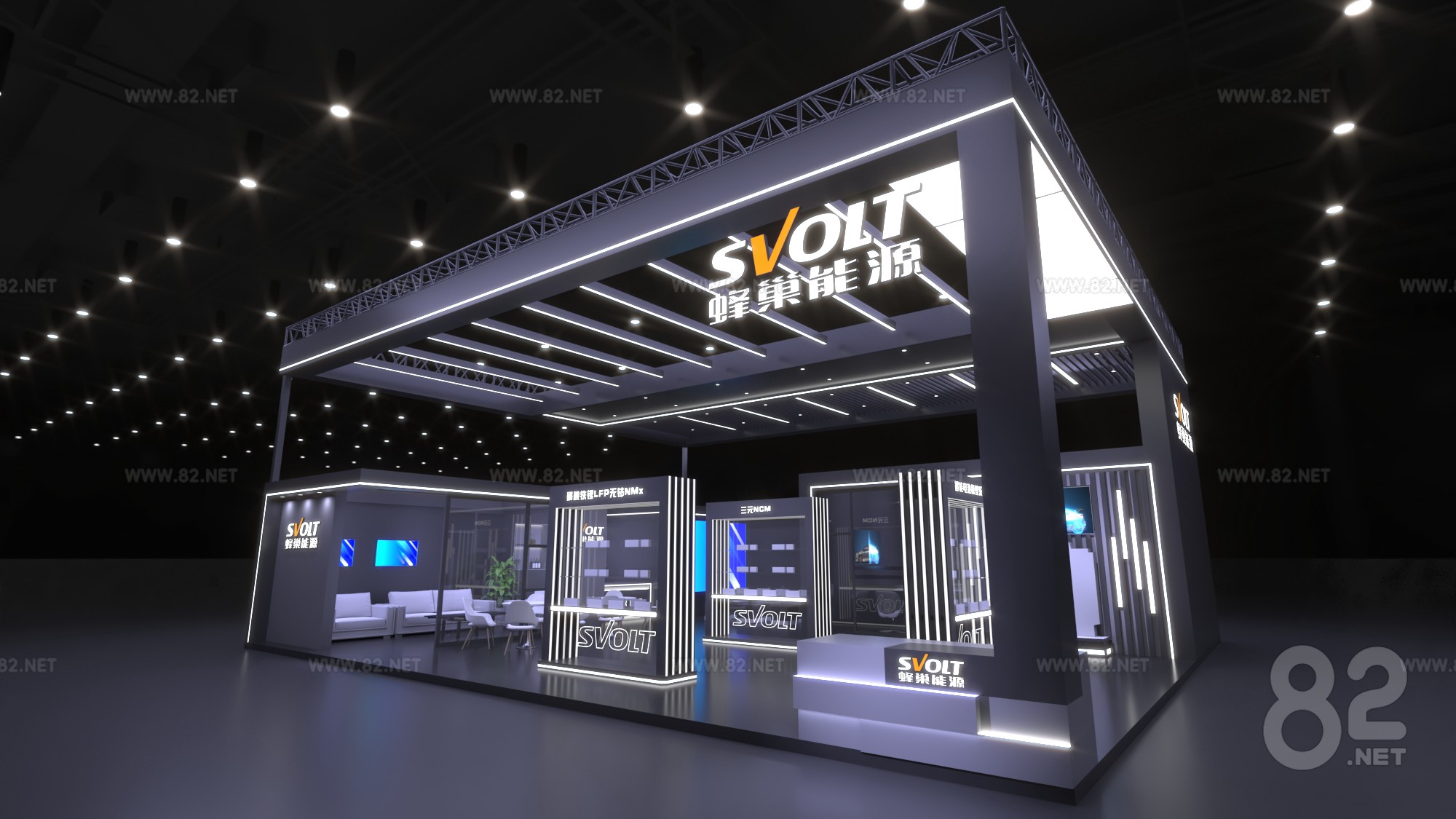 Science and Technology Booth | 3Ds Max(.max) - 82Models