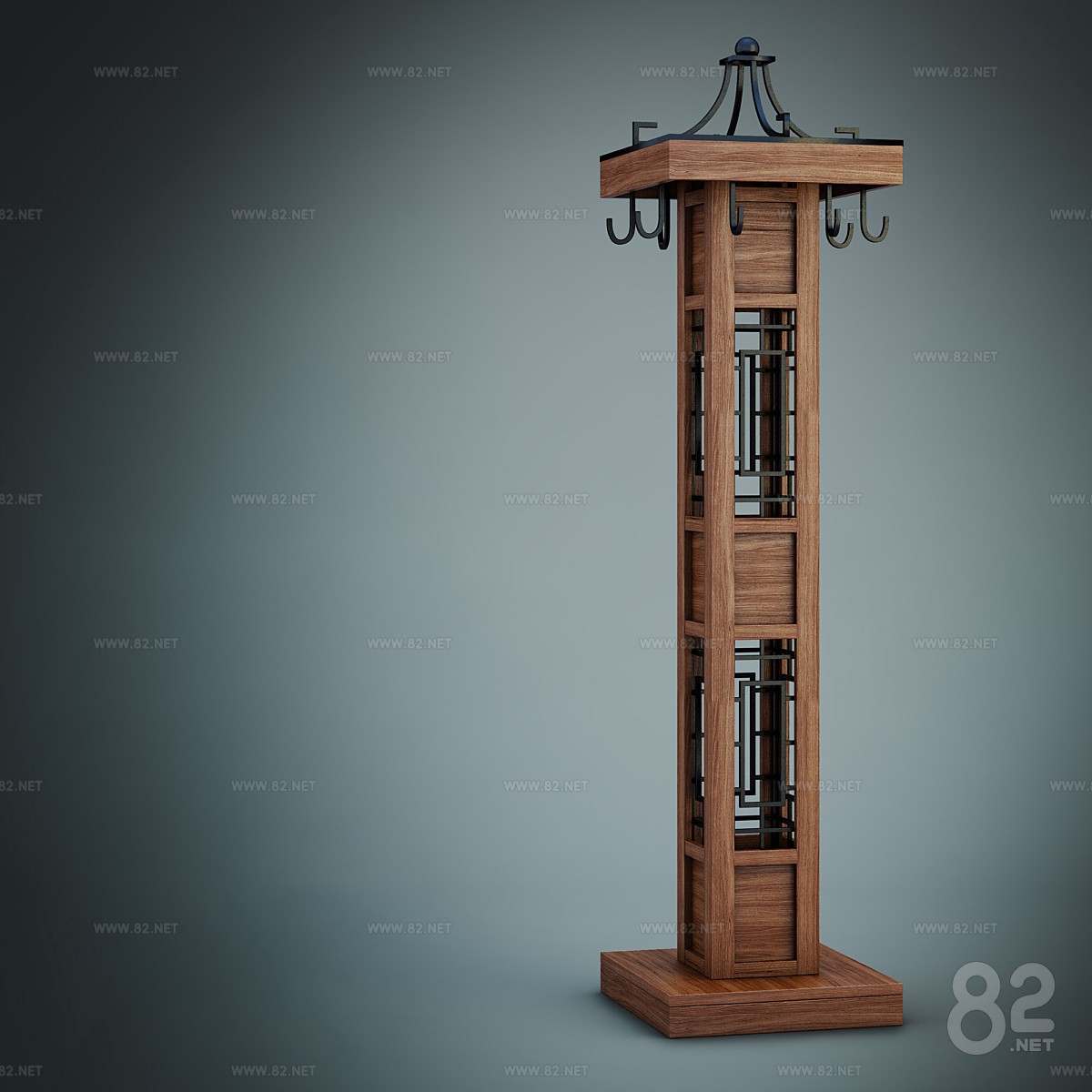 Japanese Style Lamp Post Outdoor Post | 3Ds Max(.max) - 82Models