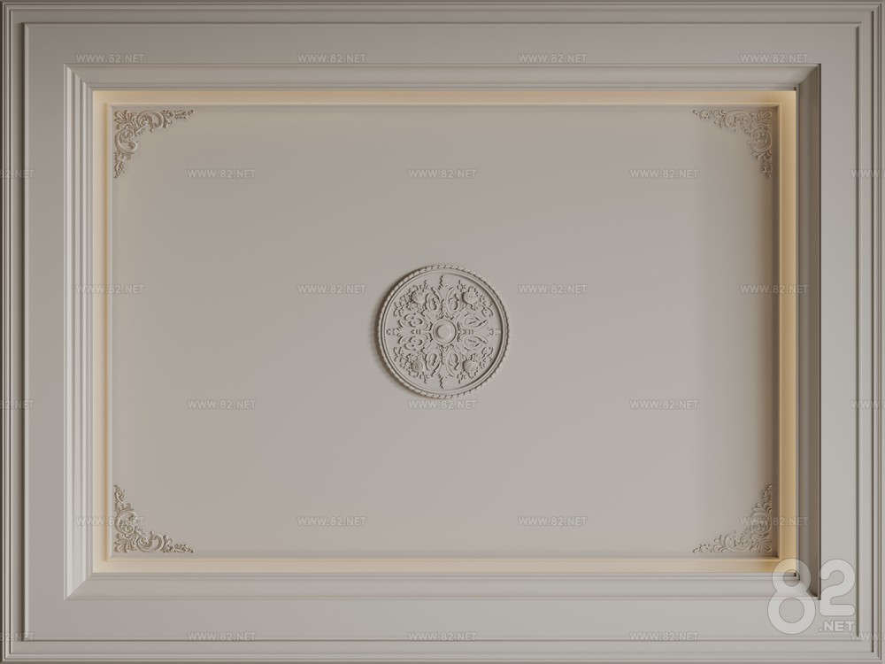 French ceiling | 3Ds Max(.max) - 82Models