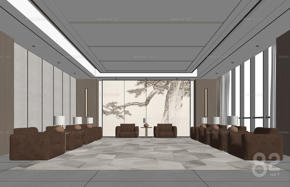 Reception Room VIP Reception Room Sketchup Model | SketchUp(.skp ...